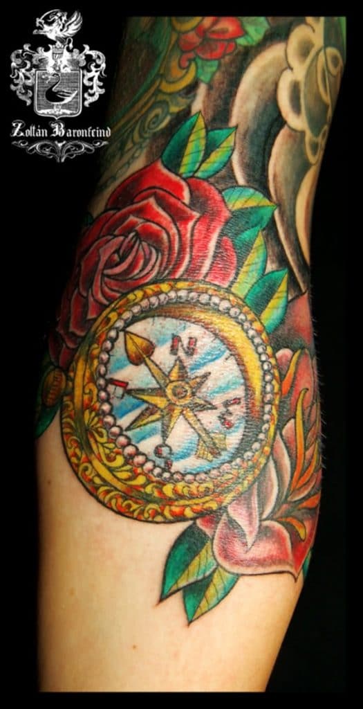 99 Amazing Compass Tattoo Designs
