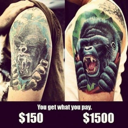 How Much Do Tattoos Cost? ($90 - $1000+ Quality Difference)