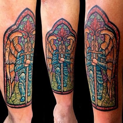 77 Striking Stained Glass Tattoo Ideas That Will Blow Your Mind