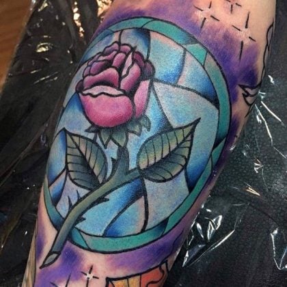 77 Striking Stained Glass Tattoo Ideas That Will Blow Your Mind
